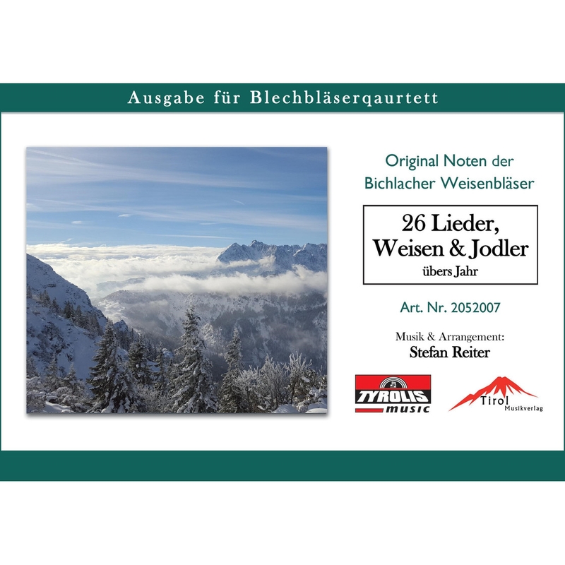 26 Lieder, Weisen & Jodler - 4 Blechbläser - Musikverlag Abel