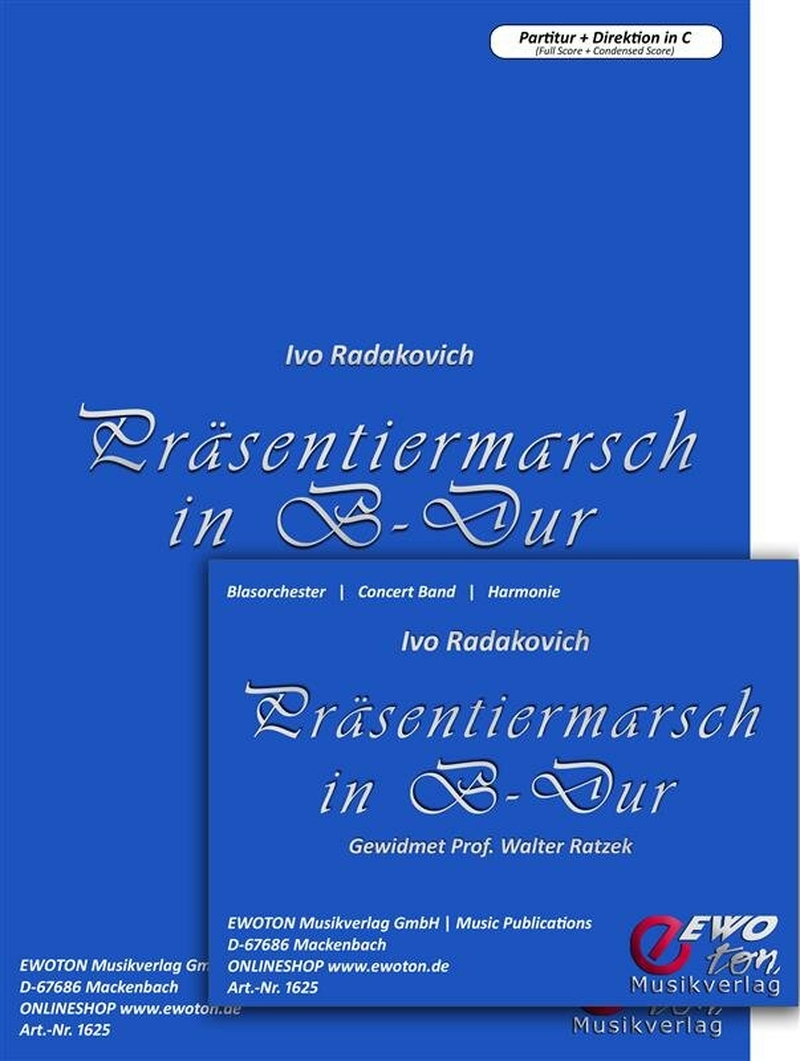Präsentiermarsch in B-Dur - Märsche - Musikverlag Abel