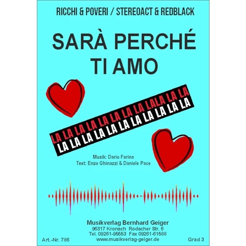 Sara perche ti amo - Moderne Einzeltitel - Musikverlag Abel