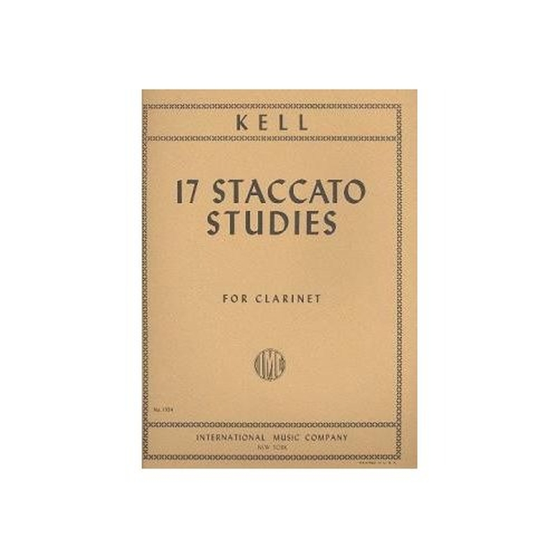 17 Staccato Studies for Clarinet - Klarinette Solo - Musikverlag Abel