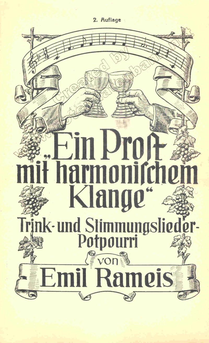 Ein Prost mit harmonischem Klange - Unterhaltungsmusik - Musikverlag Abel